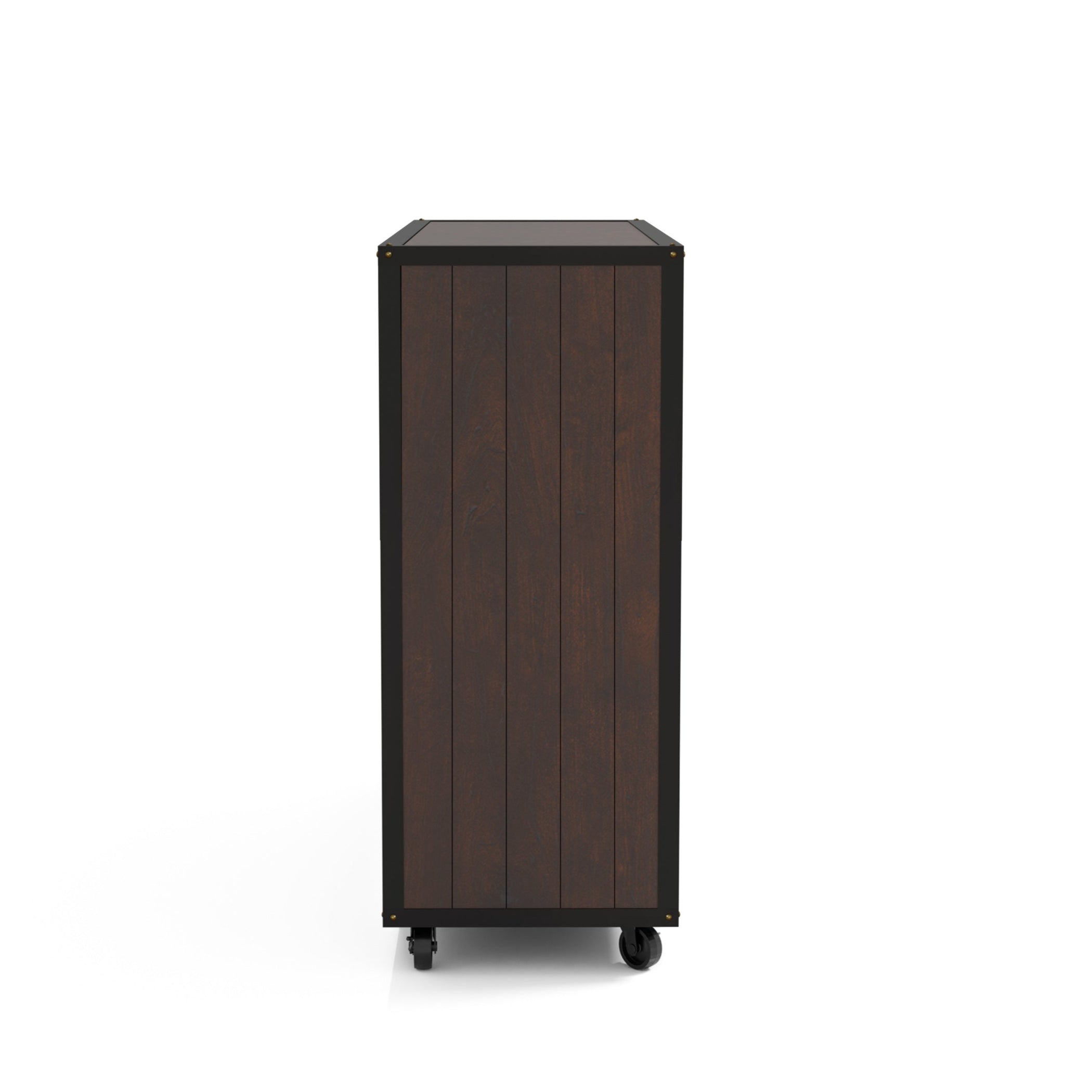 Mora Vintage Walnut Mobile 8-Bottle Wine Bar Cabinet (36-inch) — 24/7 ...